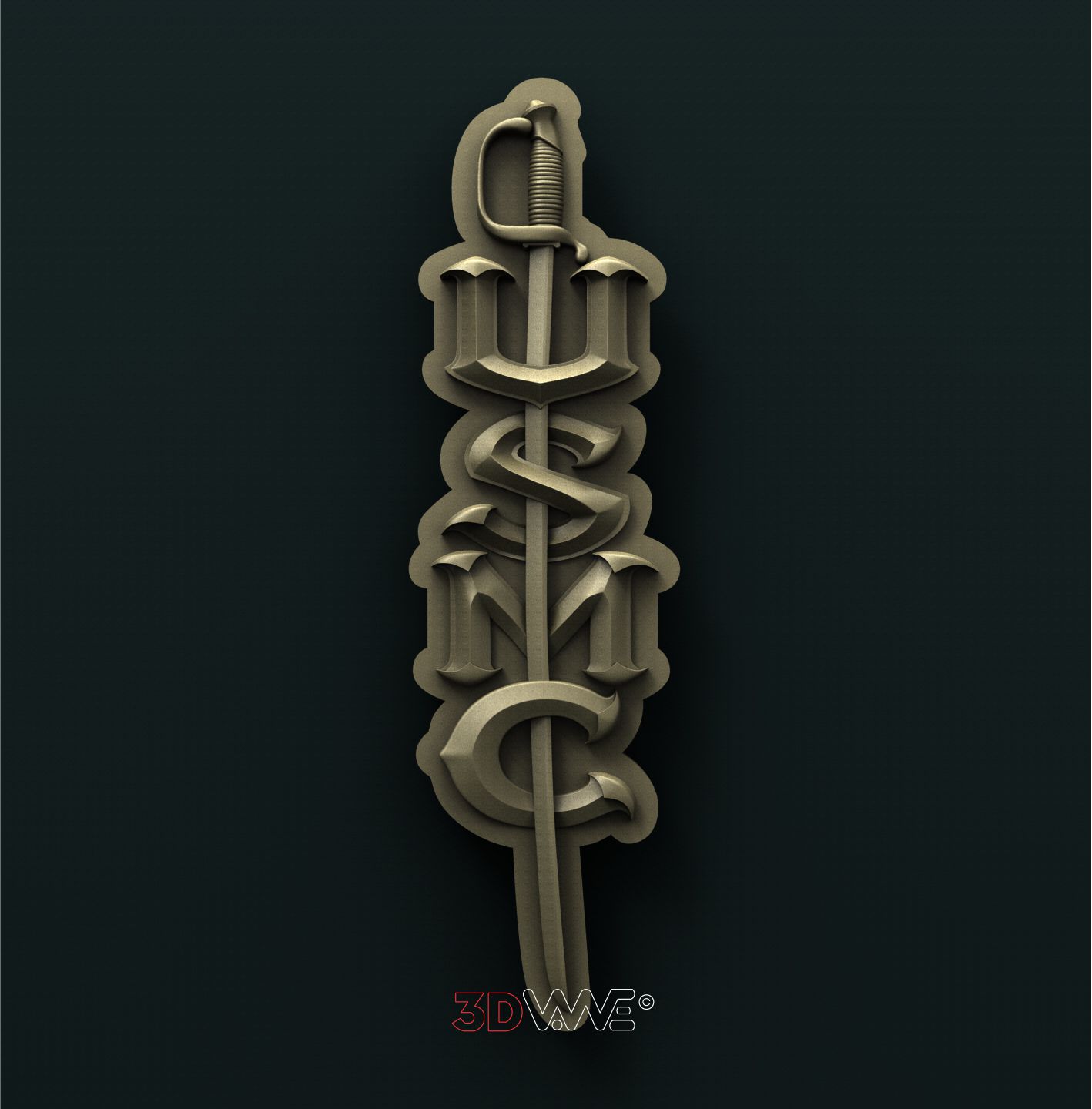 USMC sword - All American Woodworks