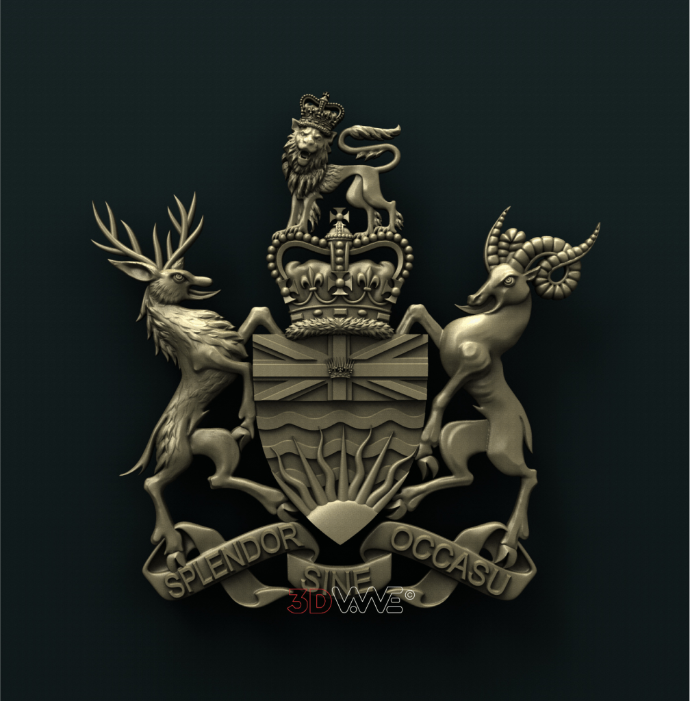 British Columbia Coat of Arms - All American Woodworks