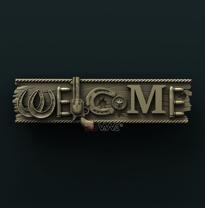 Western Welcome Sign - All American Woodworks