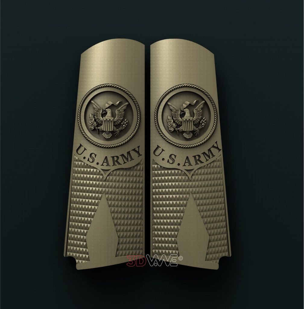 1911 USA ARMY Grip - All American Woodworks
